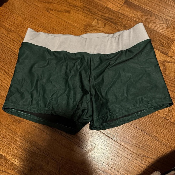 Varsity | Shorts | Varsity Cheer Green And Gray Womens Shorts | Poshmark